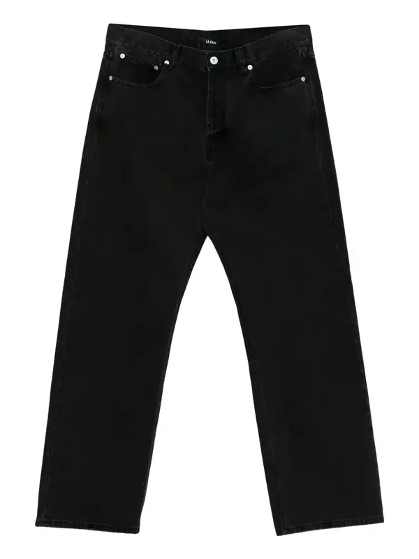 Jacquemus Five-pocket Straight Leg Jeans - Black