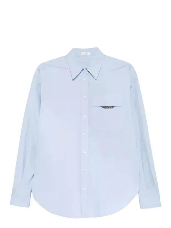 Brunello Cucinelli Chest-pocket Shirt - Blue