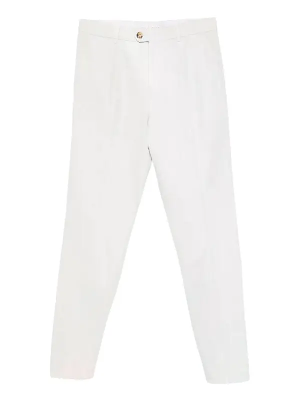 Brunello Cucinelli Pleated Trousers - White