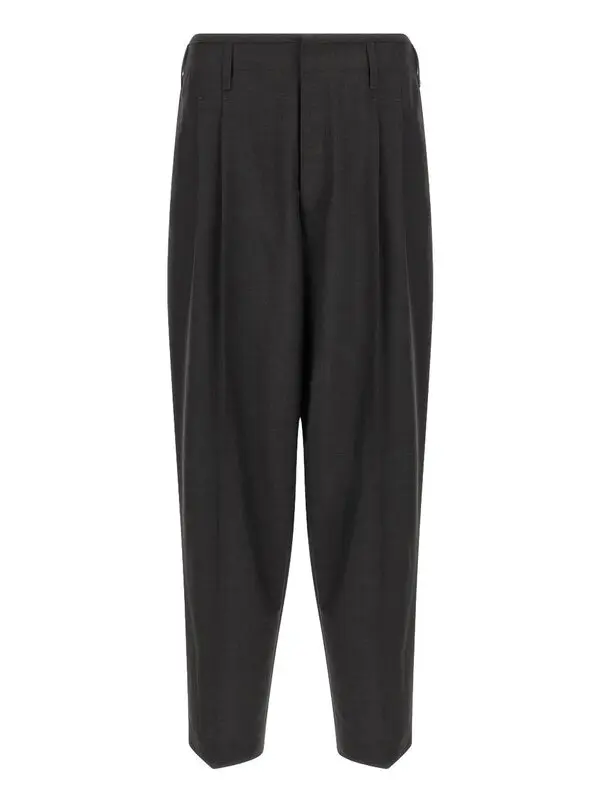 LEMAIRE Pleated Trousers - Gray