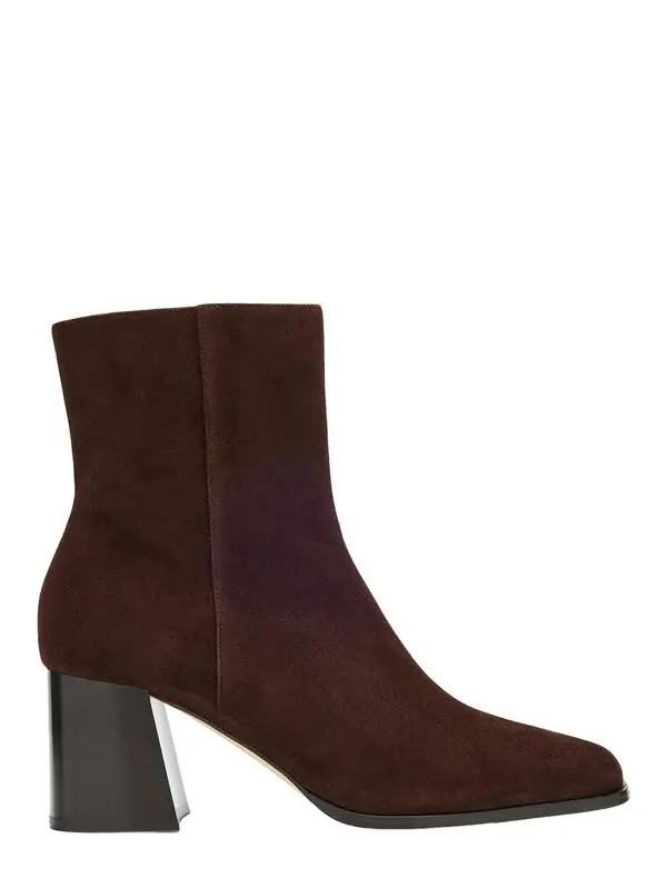 JIMMY CHOO Linne Suede Ankle Booties - Chocolate