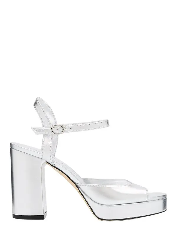 STUART WEITZMAN Dayna Ii Platform Sandals - Silver