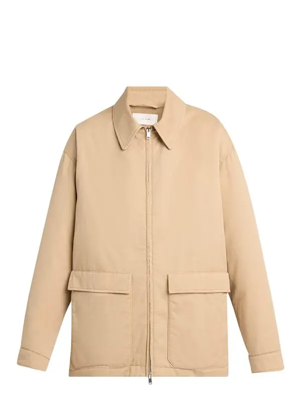 THE ROW Aurelius Cotton-cashmere Zip Jacket - Sand