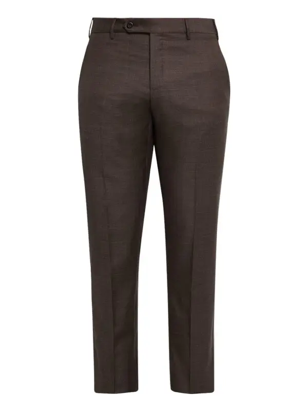 Zanella Parker Sharkskin Trousers - Lt. Beige