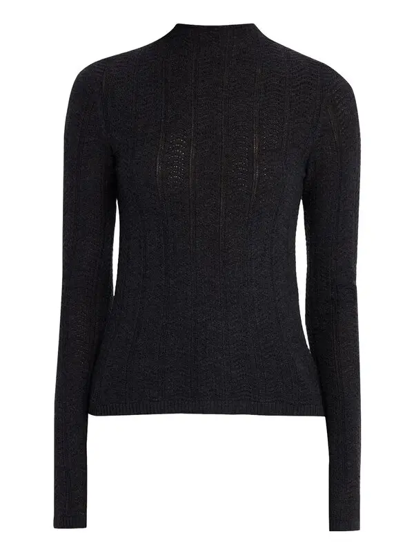 Rag & Bone Francesca Merino Wool Turtleneck - Charc