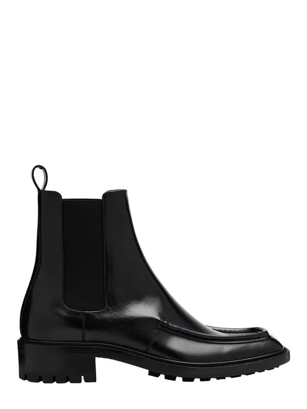 Saint Laurent Joe Smooth Leather Chelsea Boots - Black