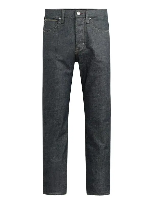 Hudson Jeans Wes Classic Straight Jeans - Coated Gunmetal