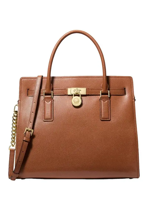 Michael Kors Hamilton Large Leather Satchel - Luggage