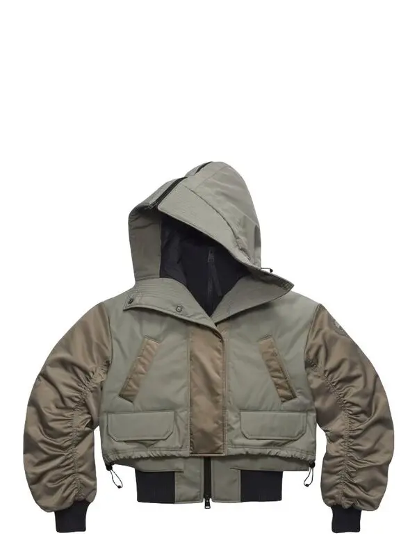 Canada Goose Claremont Bomber Tonal Label - Taupe Grey/sagebrush/black