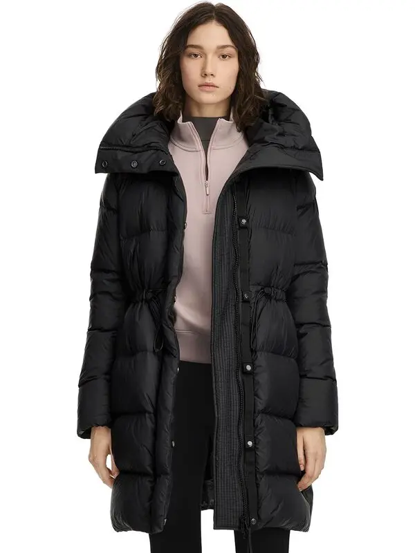 Canada Goose Montgomery Coat With Tonal Label - Black