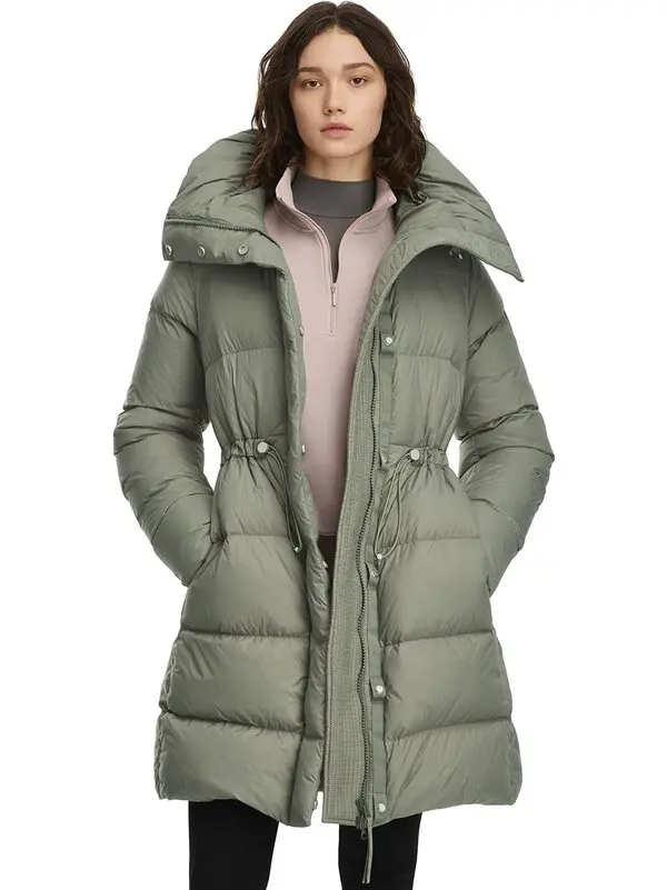 Canada Goose Montgomery Coat With Tonal Label - Sagebrush