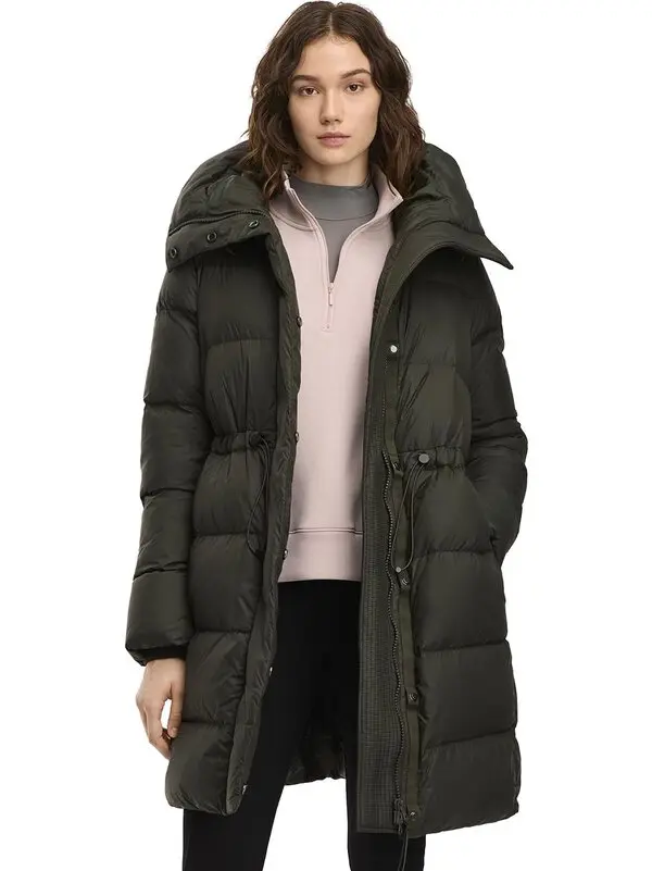 Canada Goose Montgomery Coat With Tonal Label - Volcano