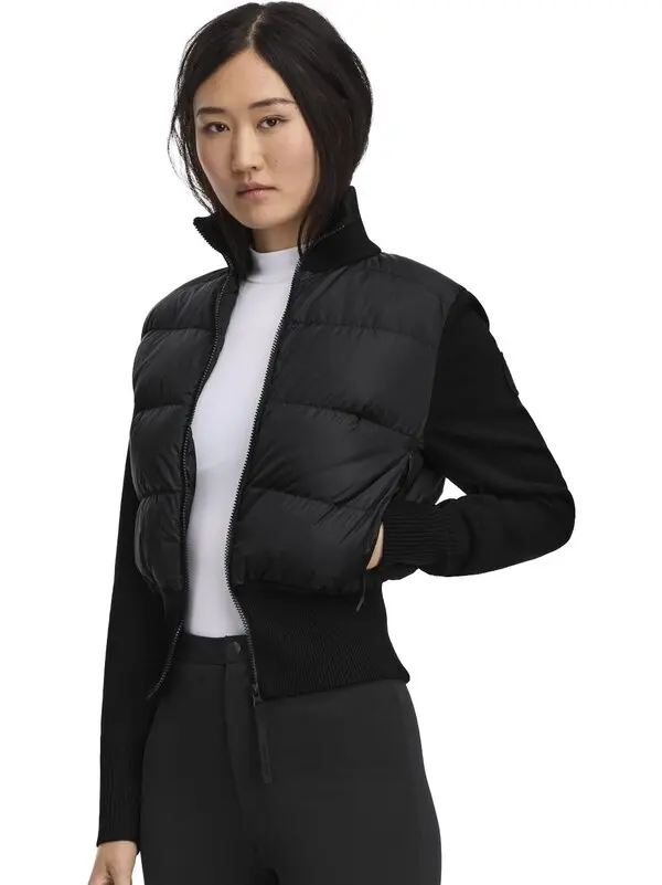 Canada Goose Hybridge® Wide Quilt Knit Jacket - Black