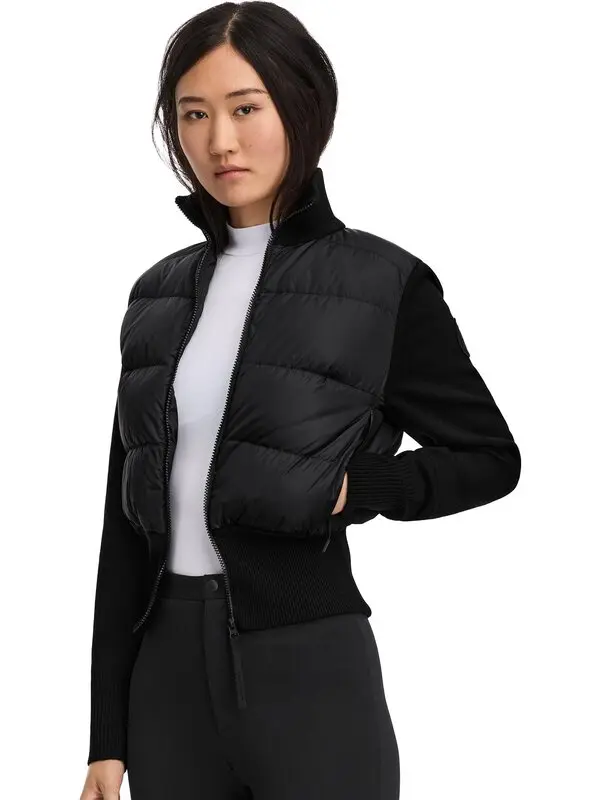 Canada Goose Hybridge® Wide Quilt Knit Jacket - Black