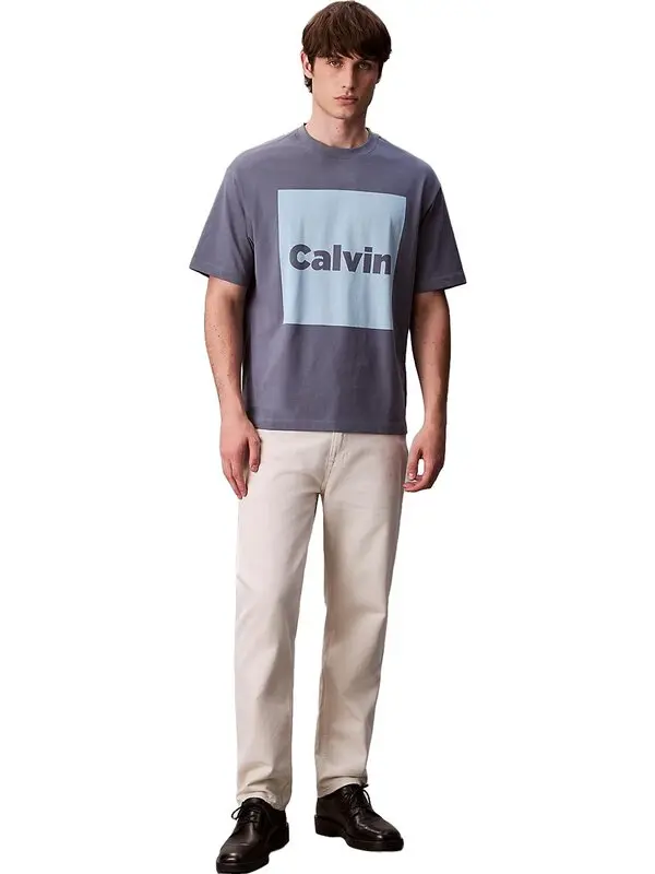 Calvin Klein Box Graphic Relaxed T-shirt - Grey