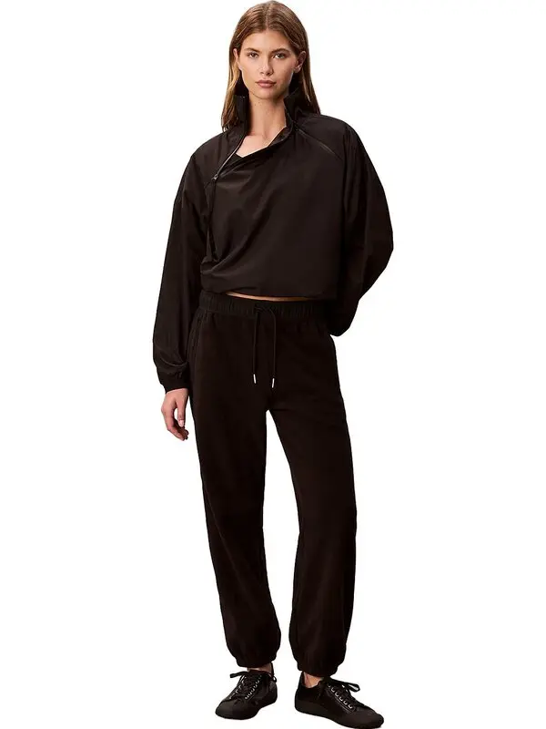 Calvin Klein Mixed Media Fleece Joggers - Black