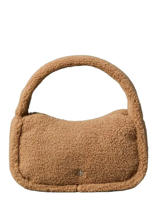 Calvin Klein Sherpa Shoulder Bag - Teddy Brown