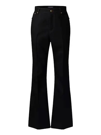 LOUIS VUITTON Tailored Flared Pants - Black