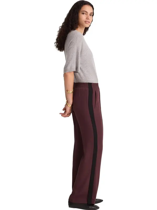 Madewell Bootcut Track Pants - Chocolate Raisin