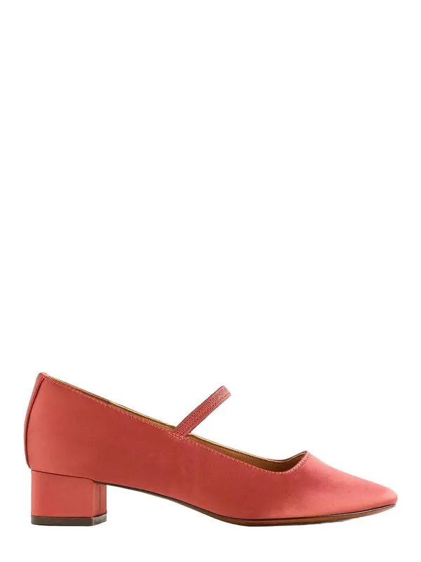 Madewell Greta Satin Pumps - Faded Rose