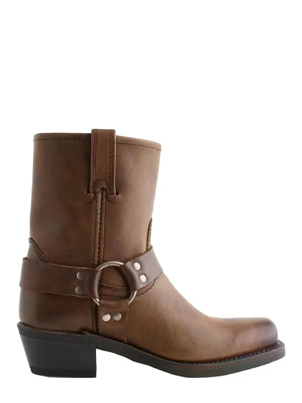 Madewell Frye Harness 8r Boots - Smoke