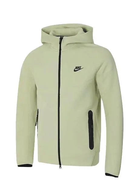 Nike Tech Fleece Full-zip Windrunner Sweatshirt - Yellow/green