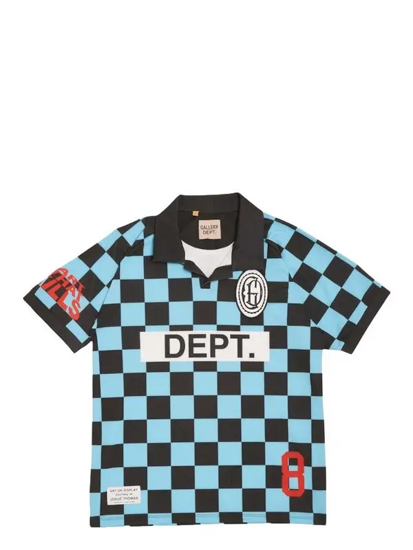 GALLERY DEPT. Alvarado Soccer Jersey In Check - Multi Check