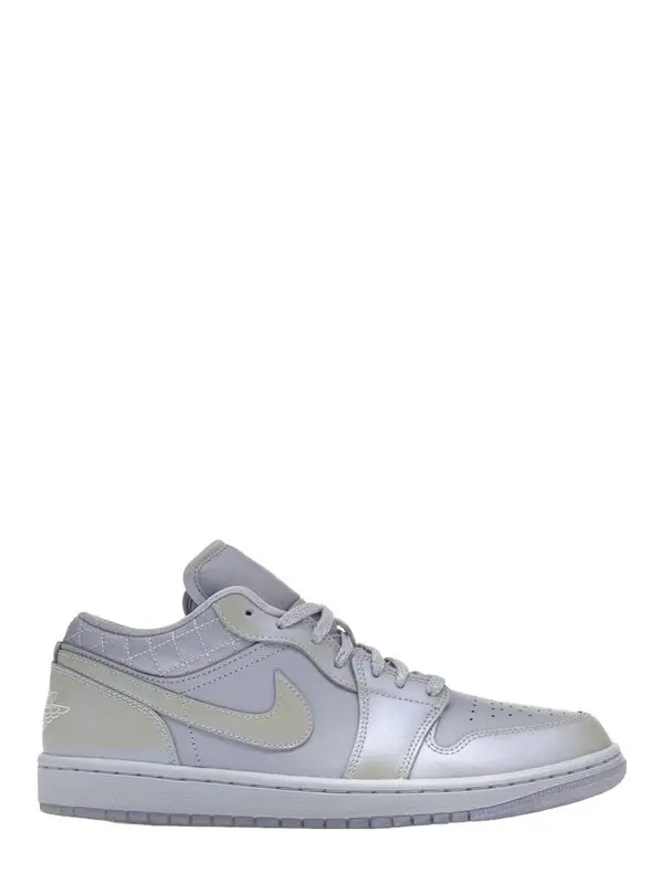 JORDAN 1 Low Se Pearlized Quilt Sneakers - Ghost/sail/pure Platinum