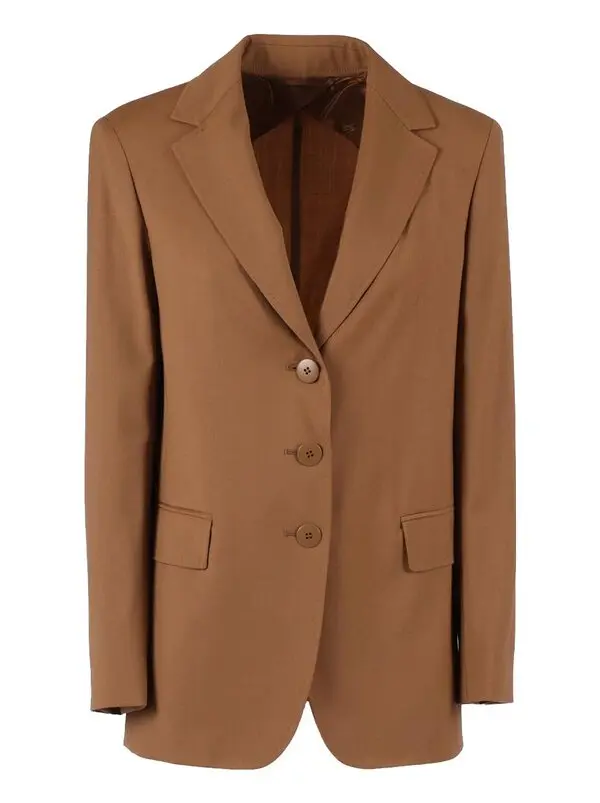 Max Mara Virgin Wool Jacket - Brown