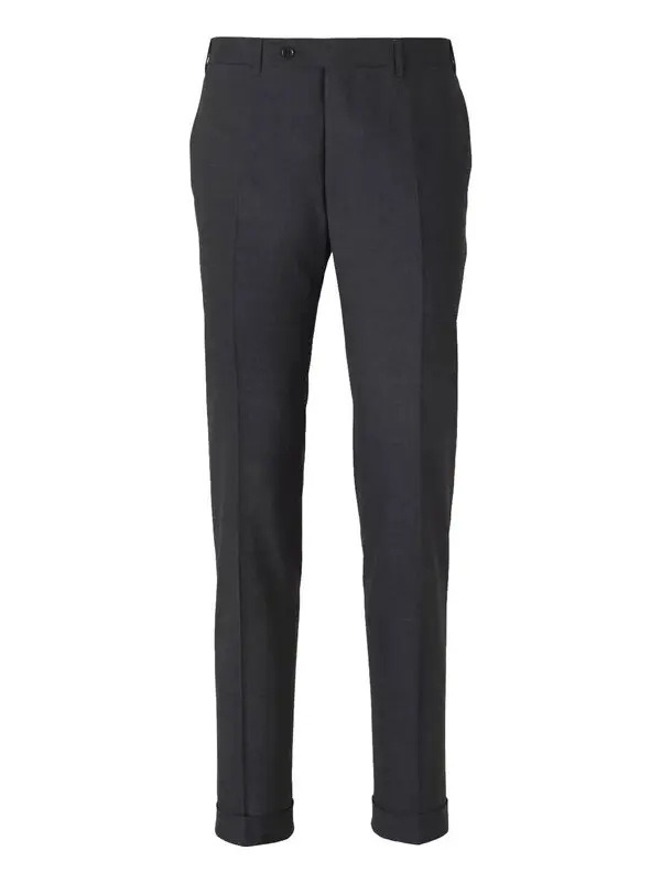 Canali Wool Tailored Trousers - Grey