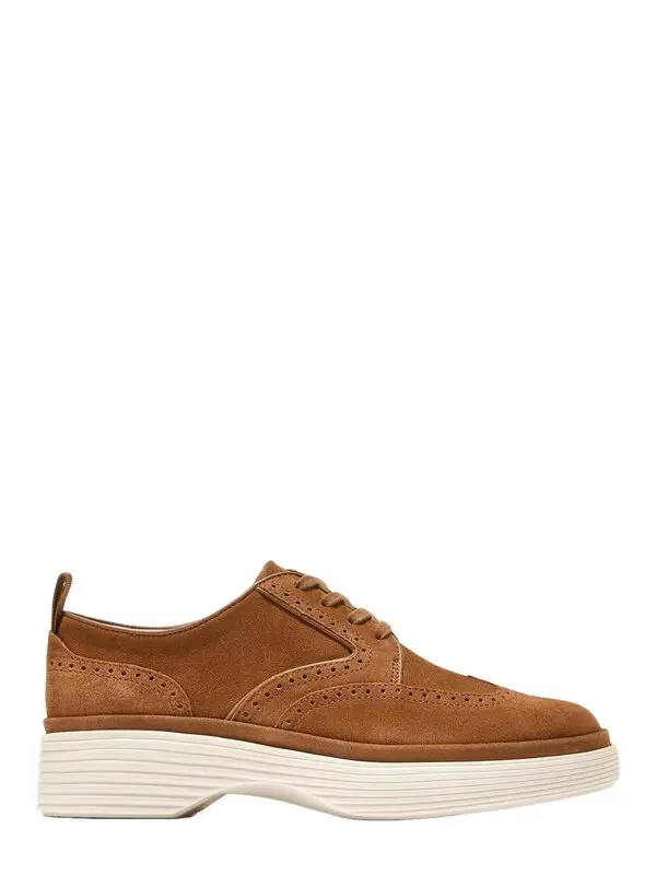 Cole Haan Riginalgrand City Platform Wingtip Oxfords - Tobacco