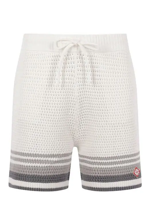Casablanca Crochet Shorts - White