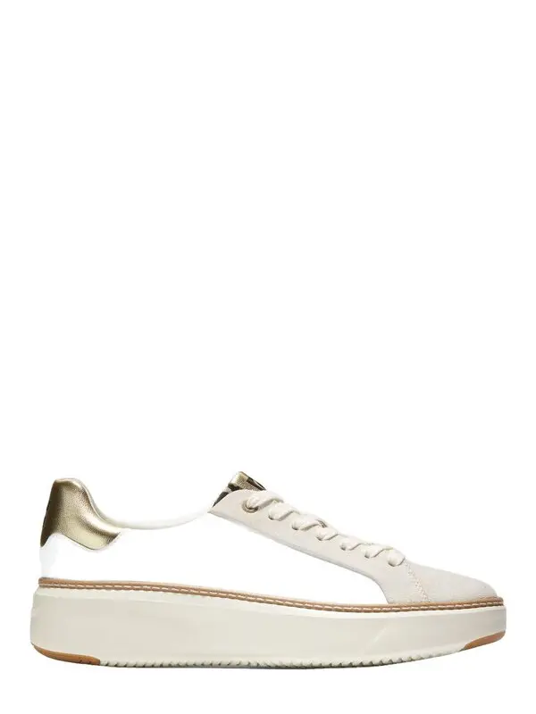 Cole Haan Grandprø Topspin Sneakers - Optic White-gold-leopard Print