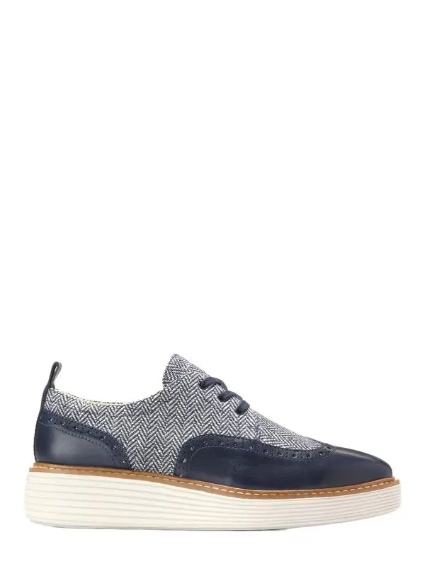 Cole Haan Riginalgrand Platform Wingtip Oxfords - Midnight Moon-black