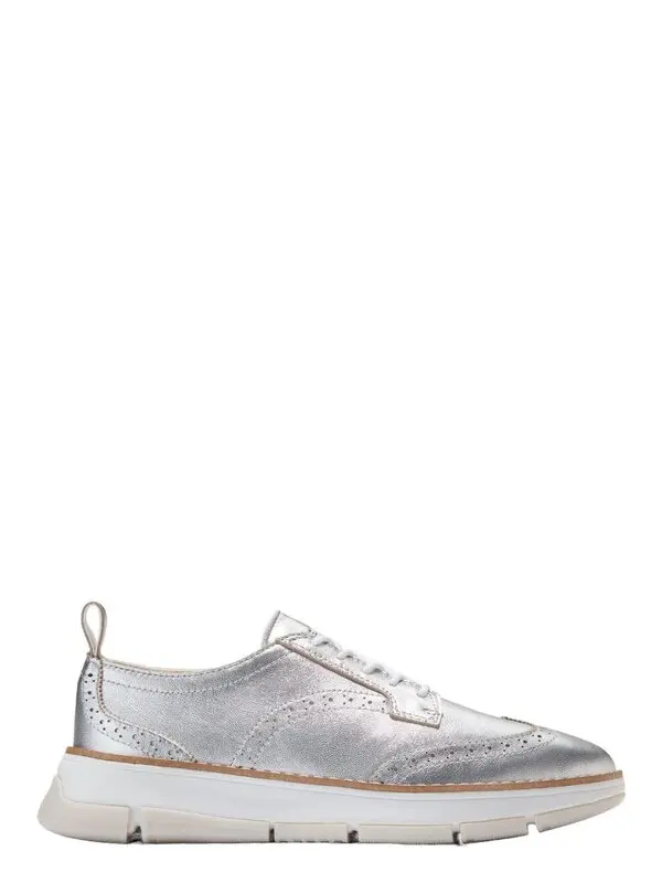 Cole Haan Zerøgrand Rella Wingtip Oxfords - Silver Metallic-white
