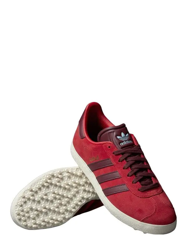 Adidas Gazelle Spikeless Golf Shoes - Better Scarlet / Cloud White / Clear Sky