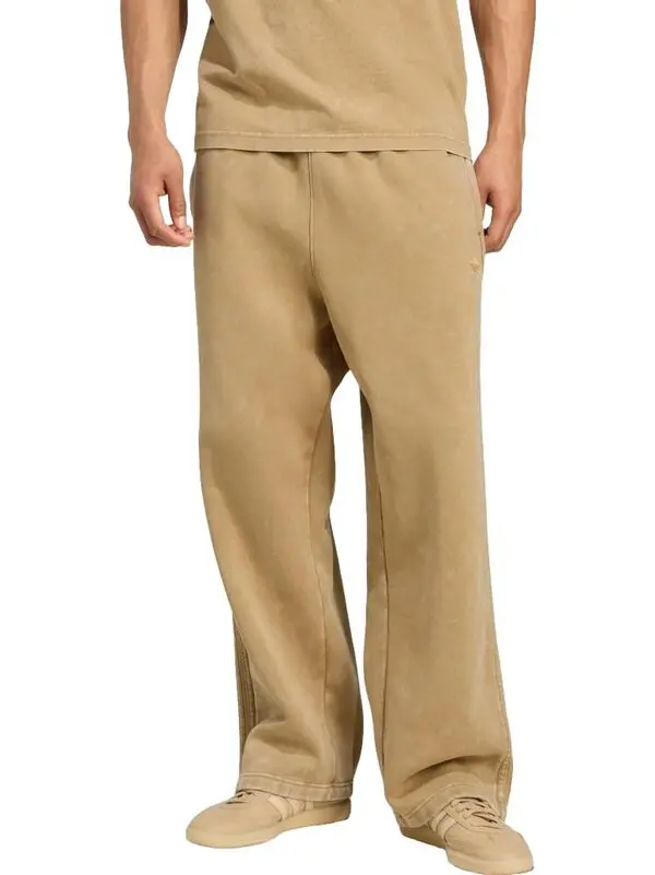 Adidas Washed Sweat Pant Brown - Cardboard