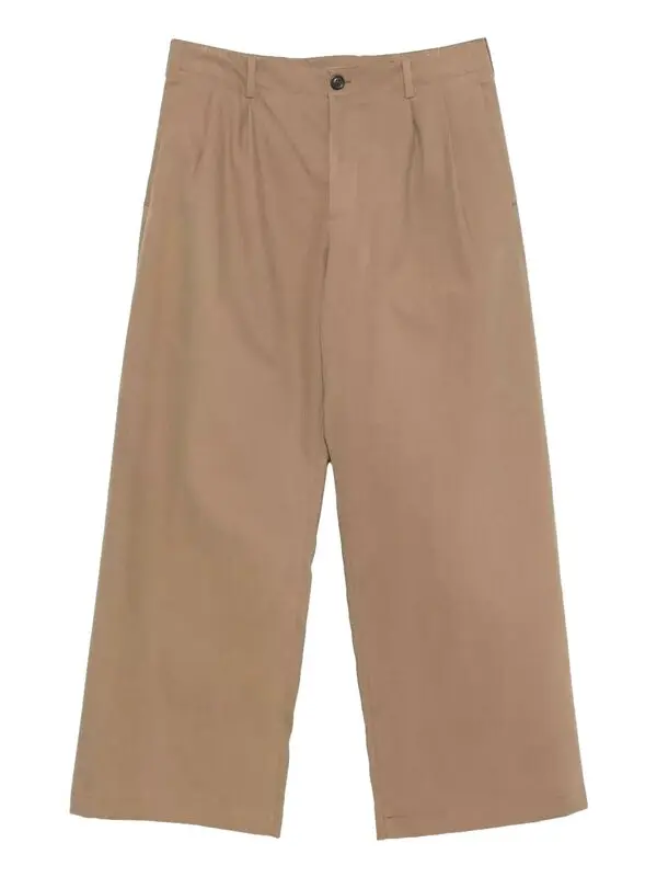 Our Legacy Pleated Cotton Trousers - Brown