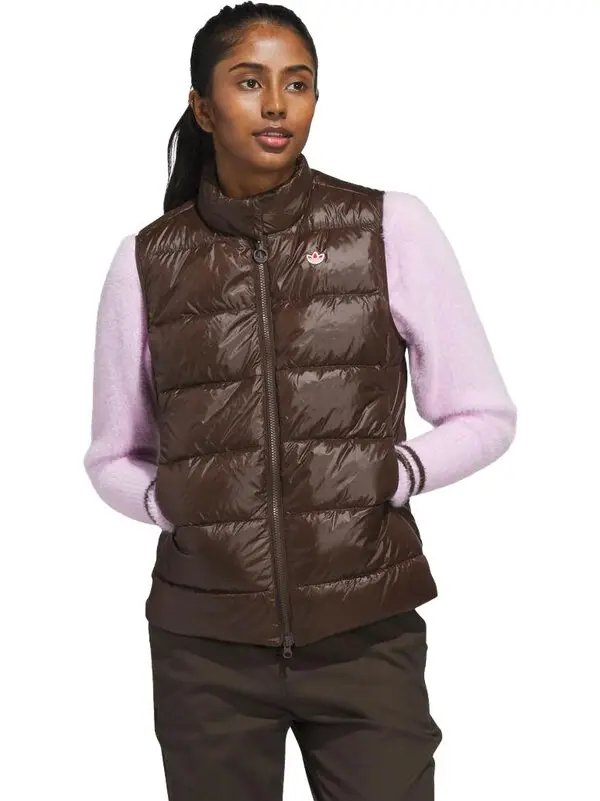 Adidas Originals Down Vest - Dark Brown