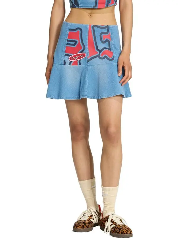 Adidas Originals Gfx Skirt - Light Blue