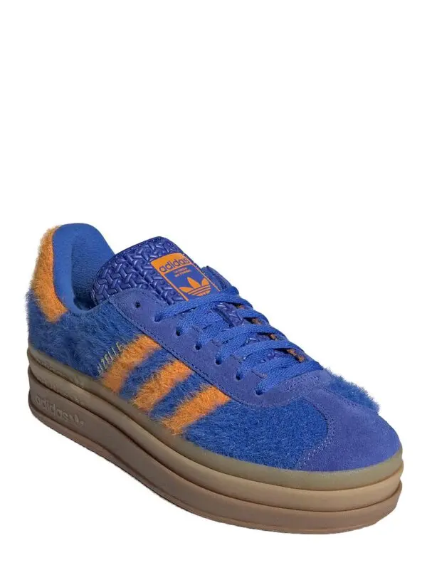 Adidas Gazelle Bold Sneakers - Hi-res Blue / Bright Orange / Gold Metallic