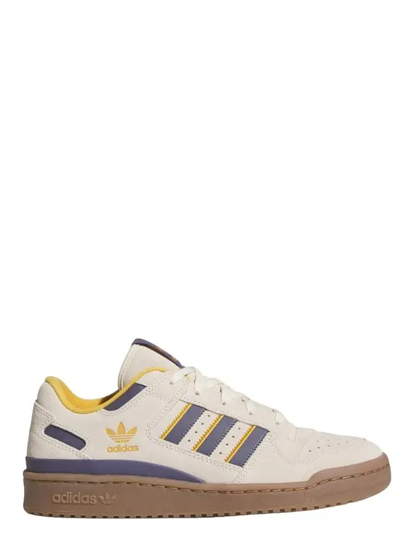 Adidas Forum Low Cl Sneakers - Wonder White / Preloved Violet / Preloved Yellow
