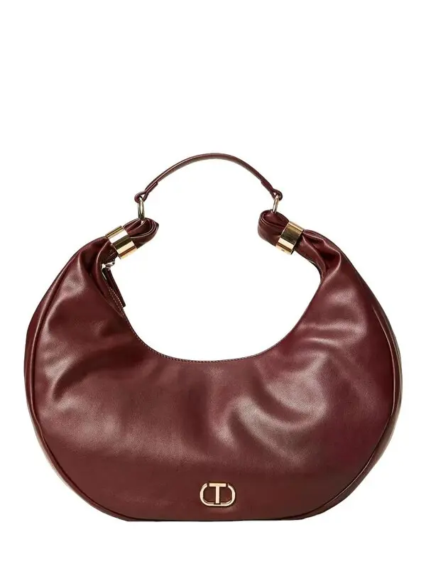 TWINSET Eclipse Crescent-shaped Shoulder Bag - Brown