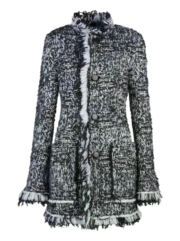 TOD'S Fringed Coat - White