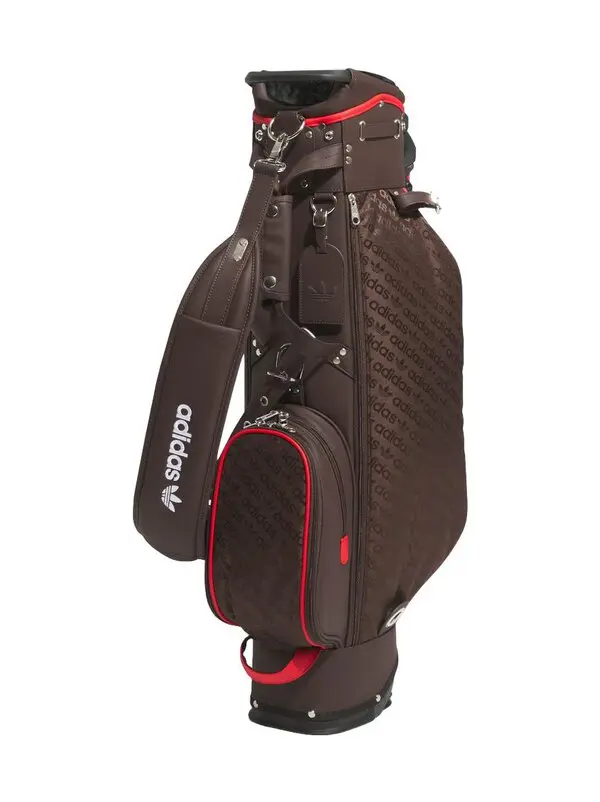 Adidas Originals Golf Caddy Bag - Dark Brown / Better Scarlet