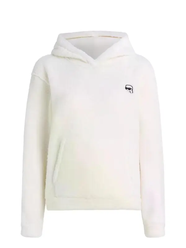 Karl Lagerfeld Logo-patch Hoodie - White