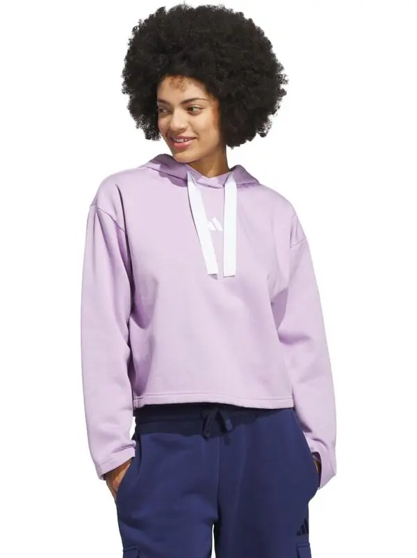 Adidas Fleece 3-stripe Hoodie - Powder Plum