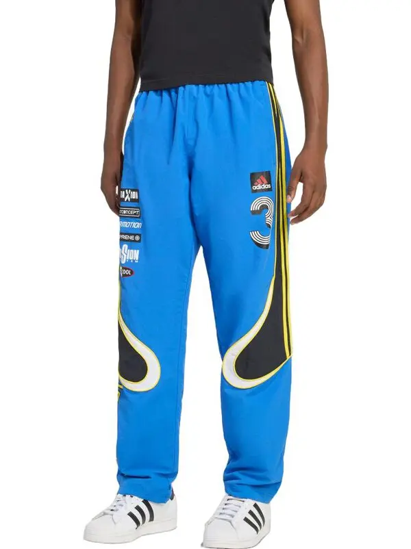 Adidas Teamgeist Moto Trackpant - Blue / Black / White