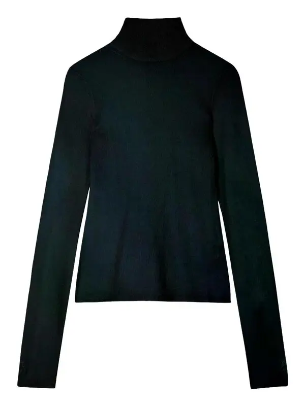 Patrizia Pepe Turtleneck Top - Black