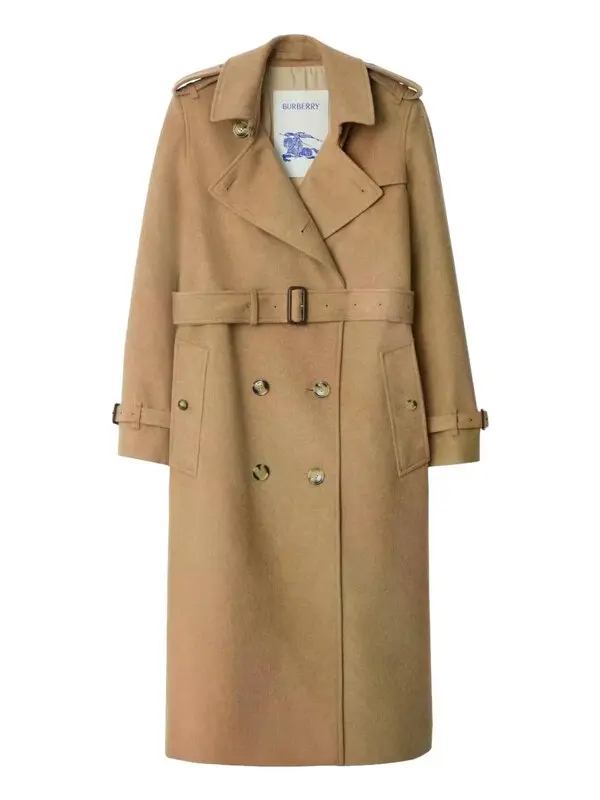 Burberry Belted Trench Coat - Brown